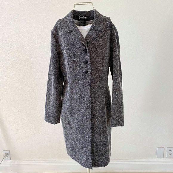 Jamie Brooke | Jackets & Coats | Jamie Brooke Black And White Long ...